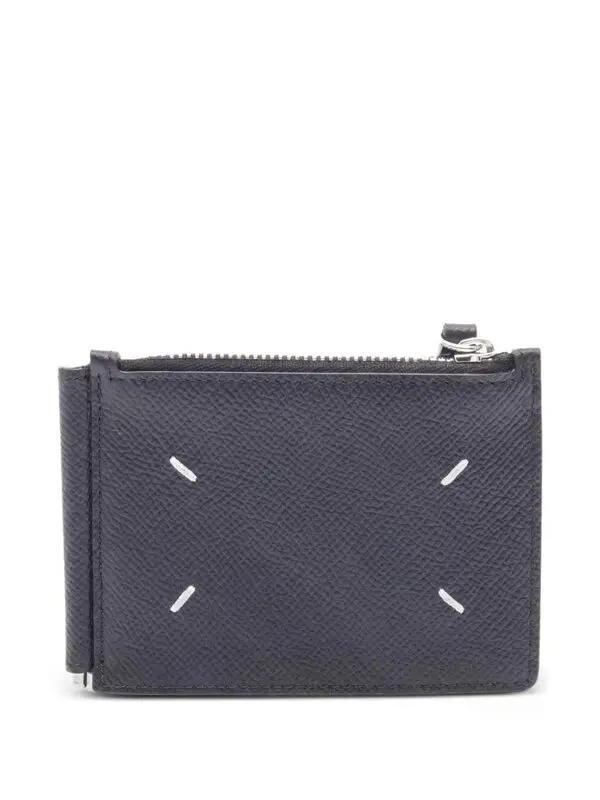 MAISON MARGIELA Logo-detail Leather Wallet - Black