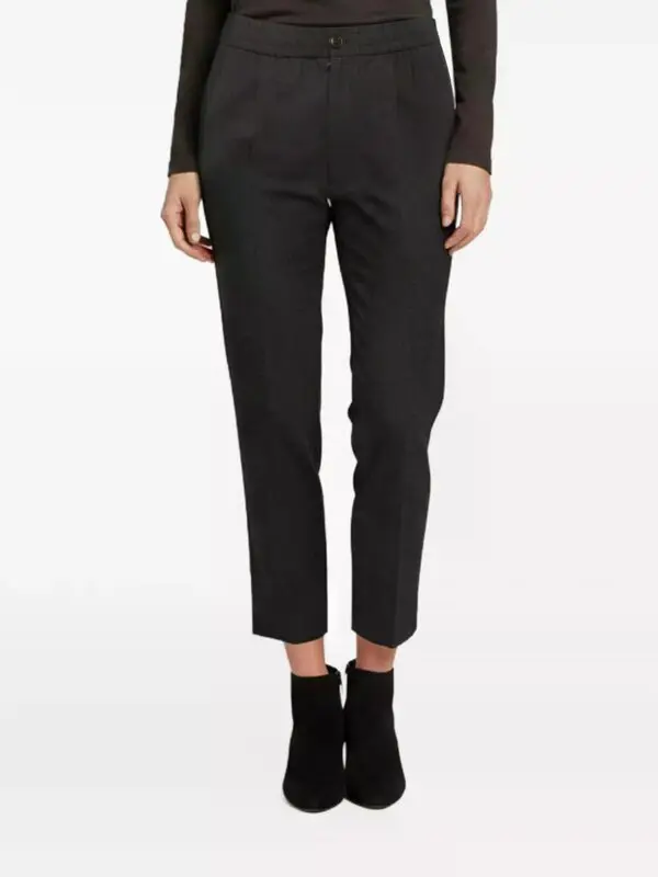 GANNI Wool Elasticated Waist Trousers