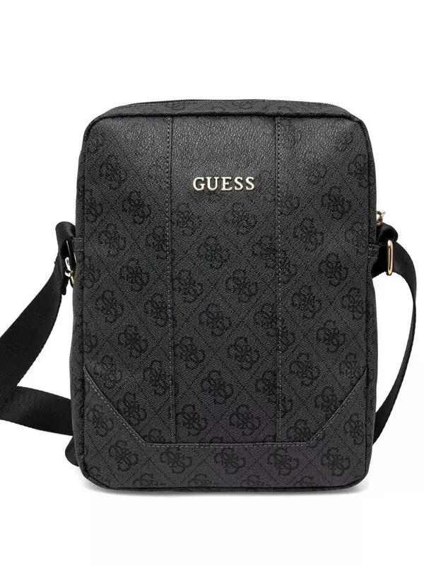 Guess Monogram Messenger Bag - Grey
