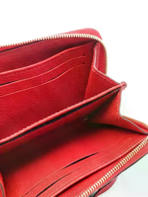 LOUIS VUITTON 2015 Zippy Monogram Empreinte Wallet - Red