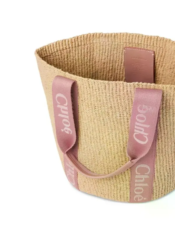 Chloé Woody Basket Bag - Neutrals