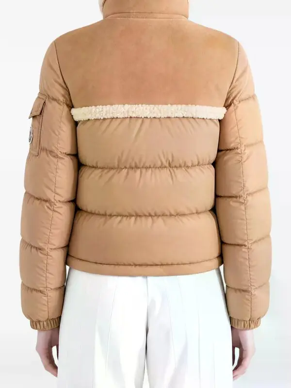 Moncler Aurore Shearling-trim Panelled Jacket