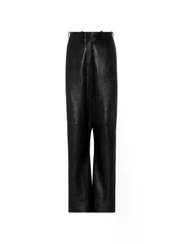 MAISON MARGIELA Leather Trousers - Black
