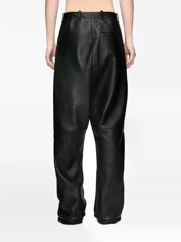 MAISON MARGIELA Paneled Leather Trousers