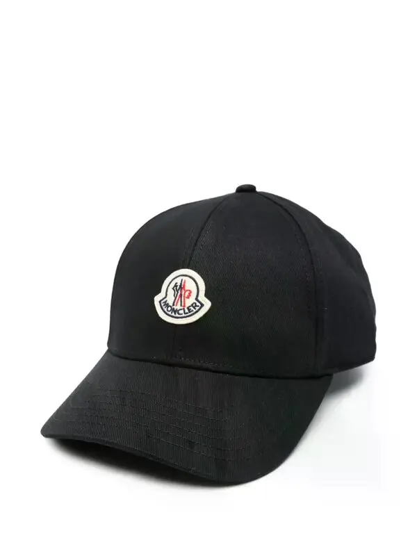 Moncler Logo Patch Cap - Black