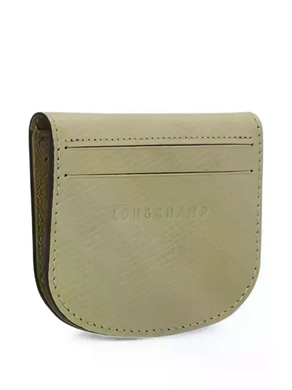 Longchamp Pure Leather Card Holder - Green