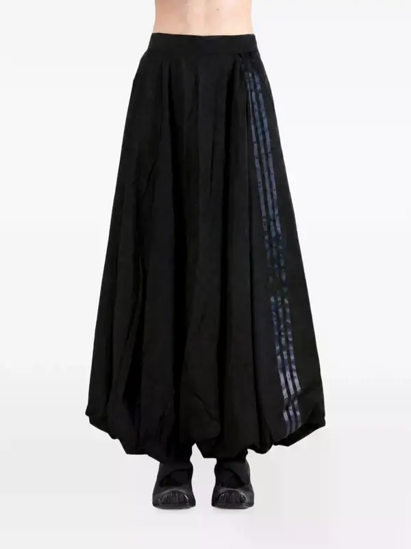Y3 Stripe-detail Balloon Maxi Skirt