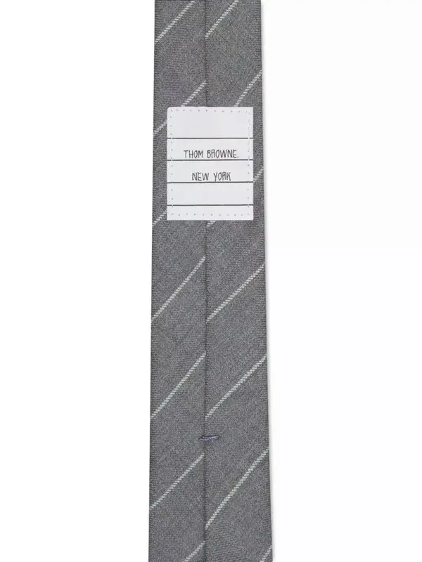 Thom Browne Pinstripe-pattern Rwb-stripe Tie