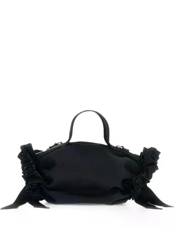 Simone Rocha Beaded-rosette Ribbon-detail Clutch Bag