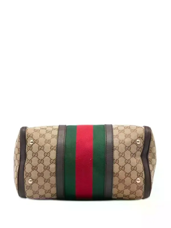 Gucci 2016-2026 Medium Gg Canvas Web Joy Boston Bag Satchel