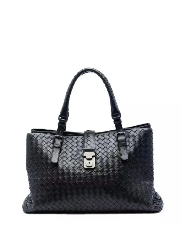 Bottega Veneta 2012-2026 Medium Nappa Intrecciato Roma Tote Bag - Black