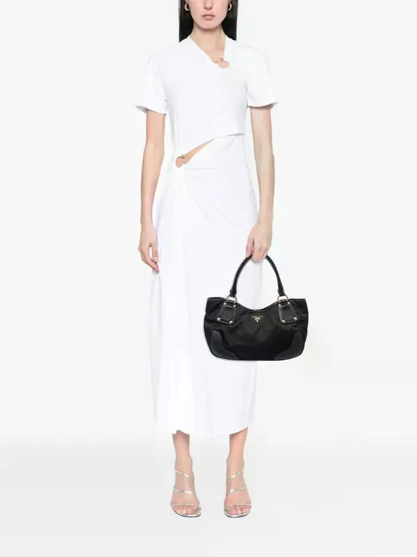 Prada Tessuto Vitello Daino Handbag