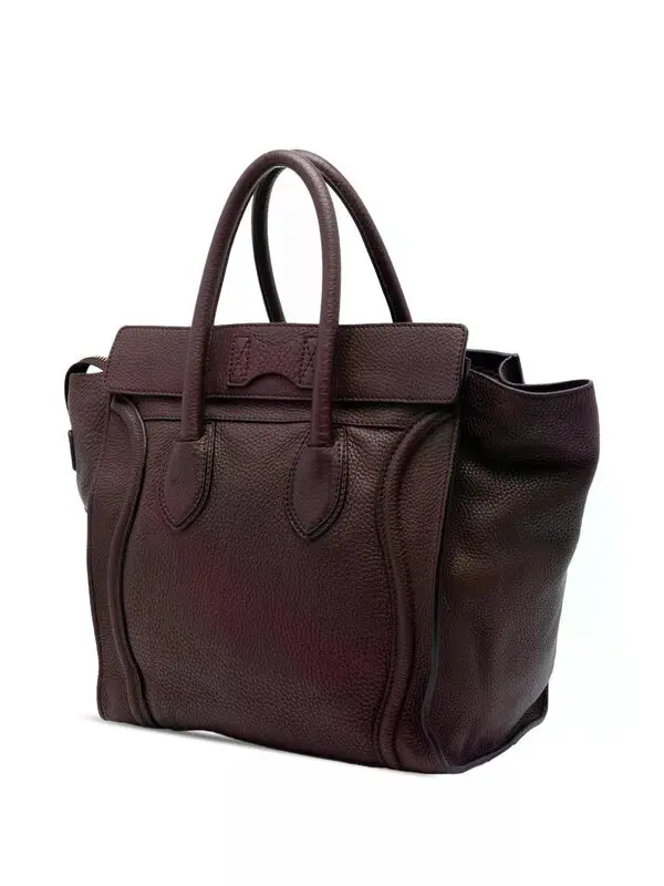 Celine 2011 Mini Leather Luggage Tote Bag