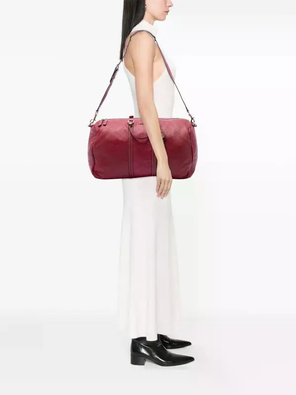 Gucci 2016-2026 Large Guccissima Carry On Duffle Bag Travel Bag - Red