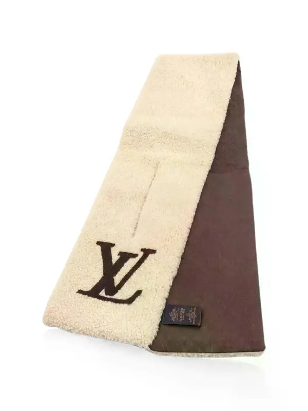 LOUIS VUITTON 2023 Shearling Monogram Scarf