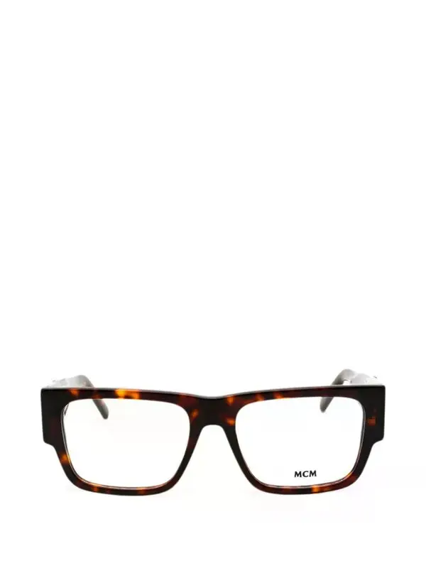 Mcm Havana Tortoiseshell-effect Square-frame Glasses - Brown