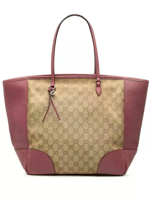 Gucci 2000-2015 Gg Canvas Bree Tote Bag - Pink