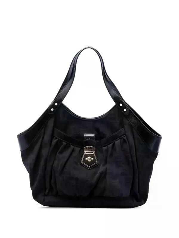 Fendi 2010-2026 Zucca Canvas Chef Tote Bag - Black