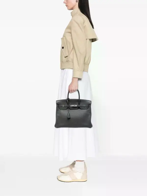 Hermès 1997-2014 Clemence Birkin Retourne 35 Handbag - Grey