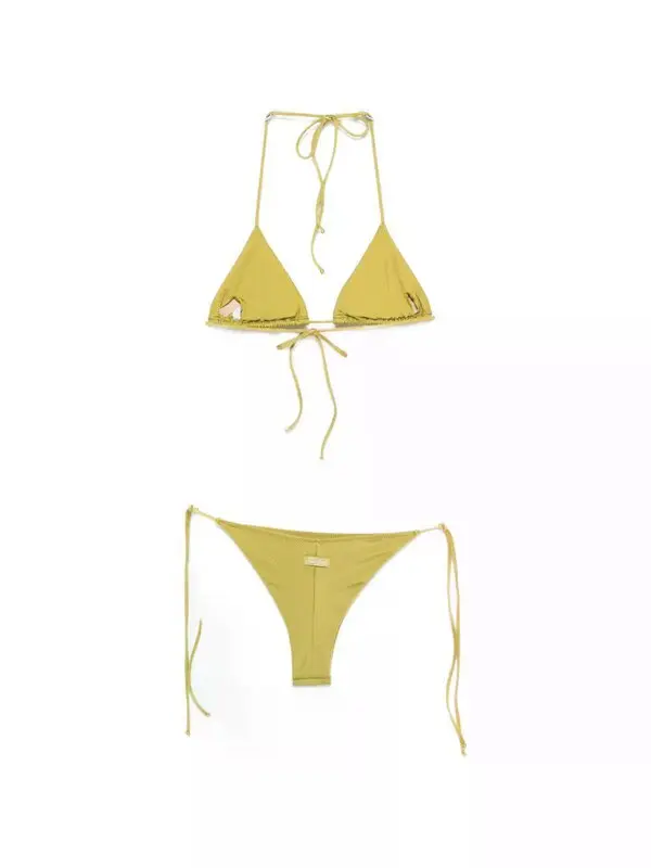 MC2 SAINT BARTH Rhinestone-embellished Triangle Bikini