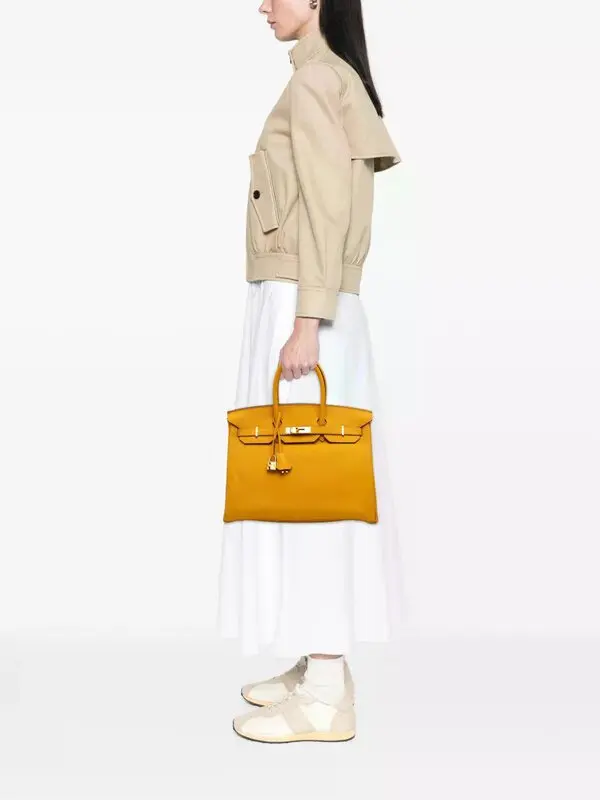 Hermès 2018 Togo Birkin Retourne 35 Handbag - Yellow