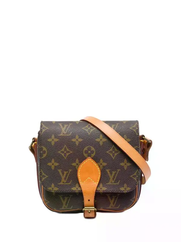 LOUIS VUITTON 1986 Monogram Cartouchiere Pm Crossbody Bag - Brown