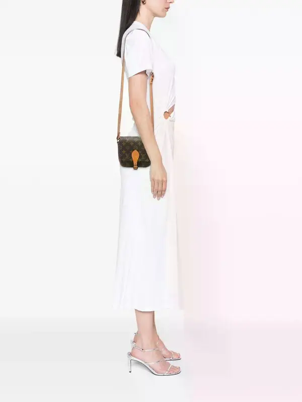 LOUIS VUITTON 1986 Monogram Cartouchiere Pm Crossbody Bag