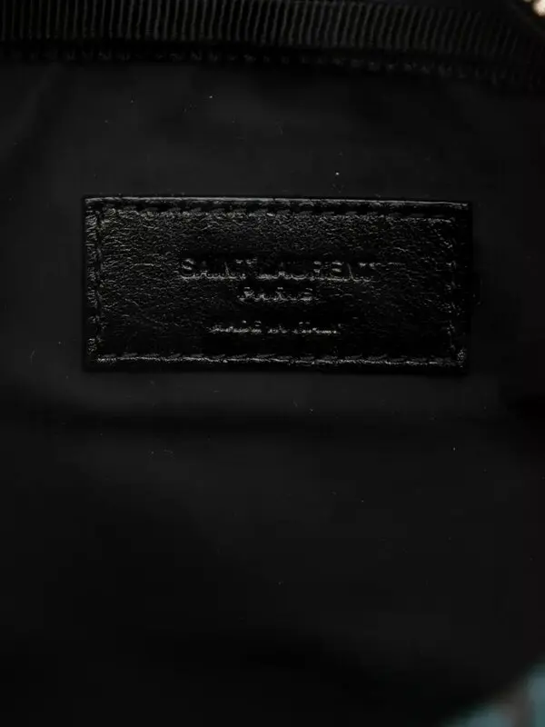 Saint Laurent 2021 Grain De Poudre Tropical Palm Pouch