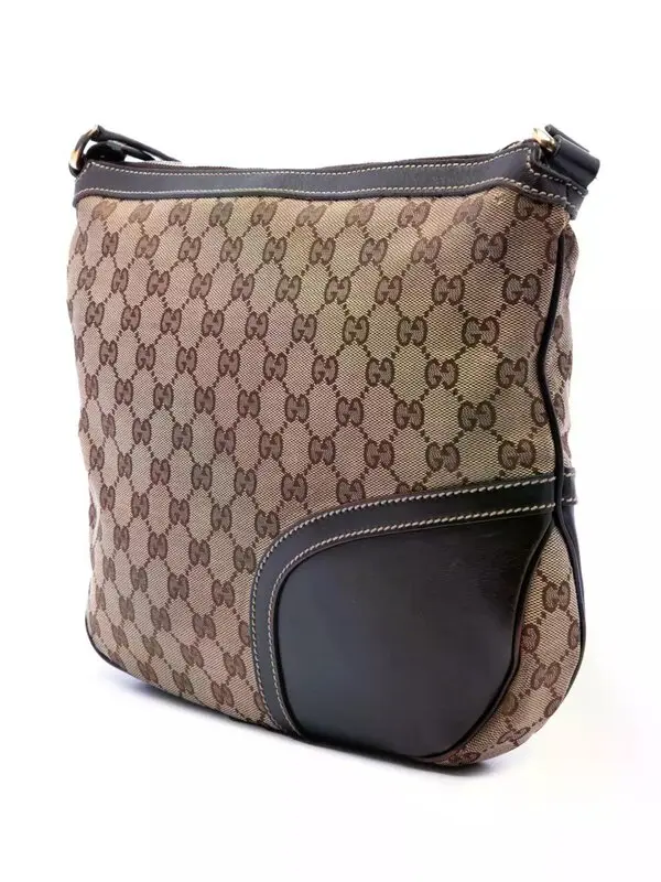 Gucci Gg Canvas Horsebit Web Crossbody Bag