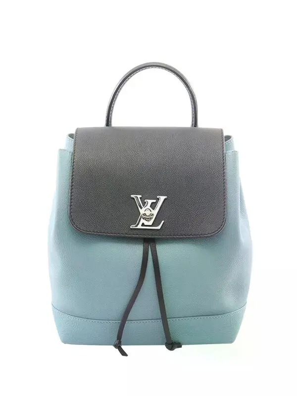 LOUIS VUITTON 2016 Taurillon Lockme Backpack - Blue
