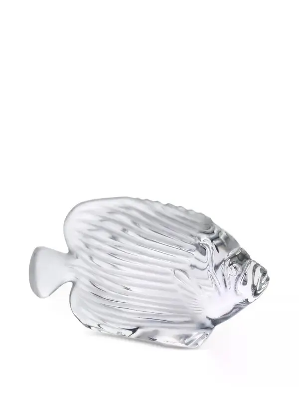 CRISTAL DE SEVRES Empereur Fish Sculpture - White