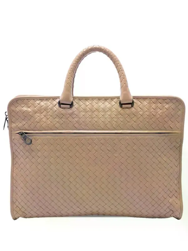 Bottega Veneta 2012-2026 Nappa Intrecciato Business Bag - Brown