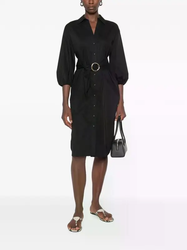 TWINSET Belted Midi Dress
