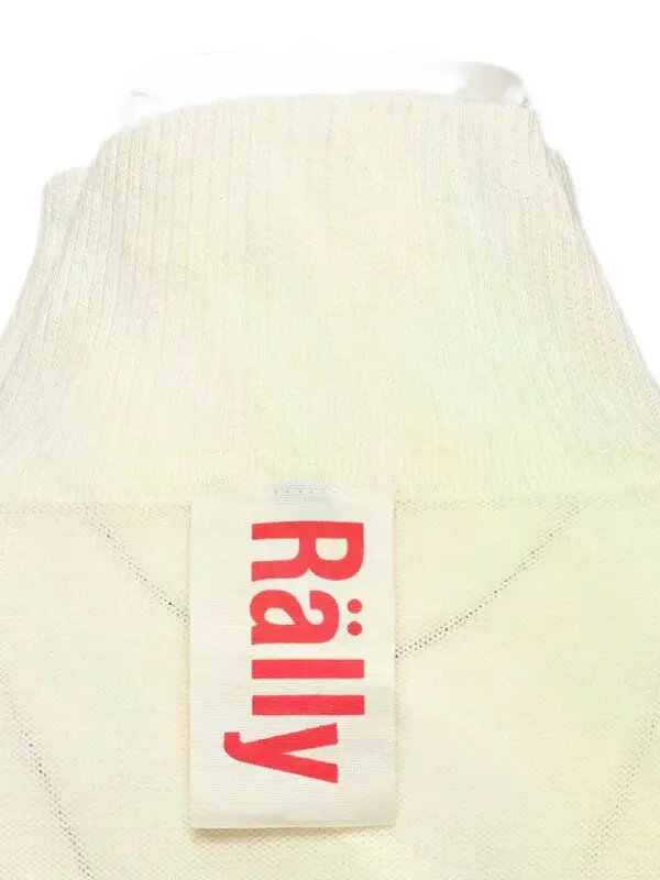 RALLY MOVEMENT Logo-embroidered Quarter-zip Sweater