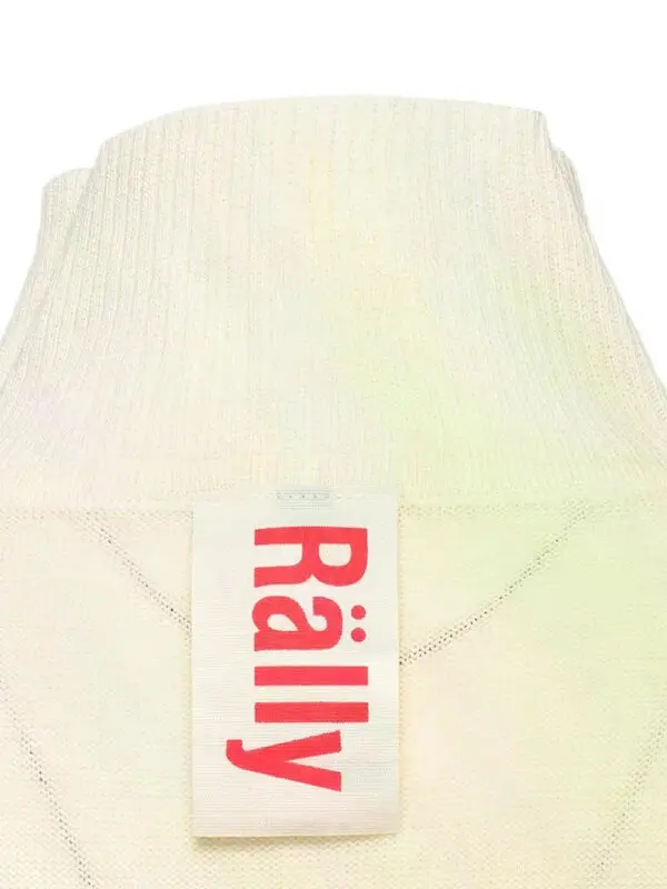 Rally Movement Logo-embroidered Quarter-zip Sweater