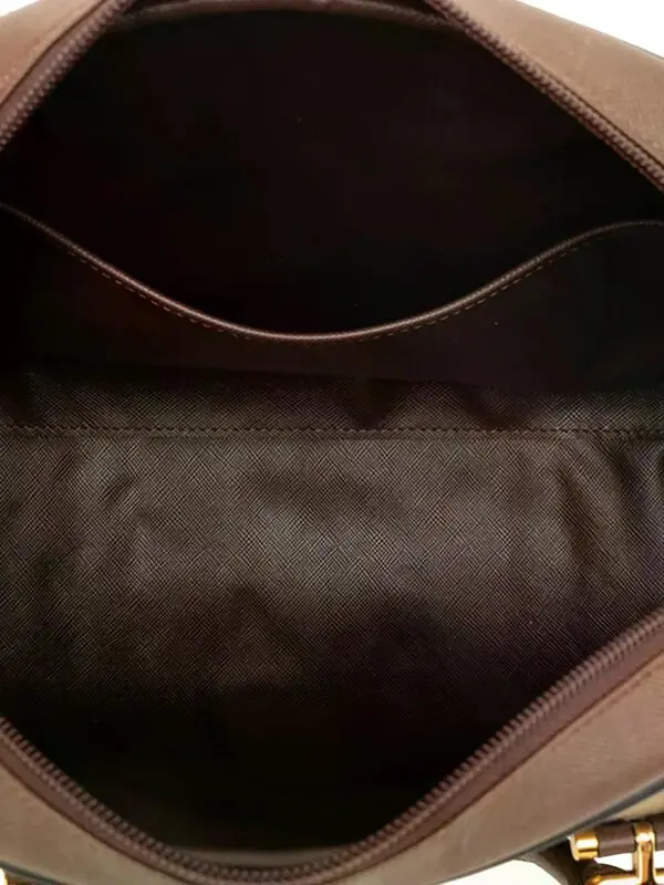 Burberry Vintage Check Canvas Boston Bag