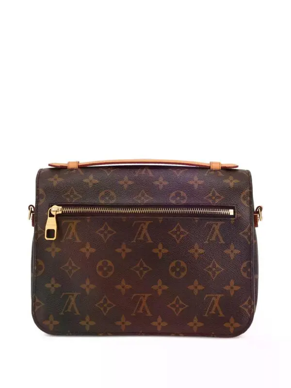 LOUIS VUITTON Monogram Pochette Metis Handbag - Brown