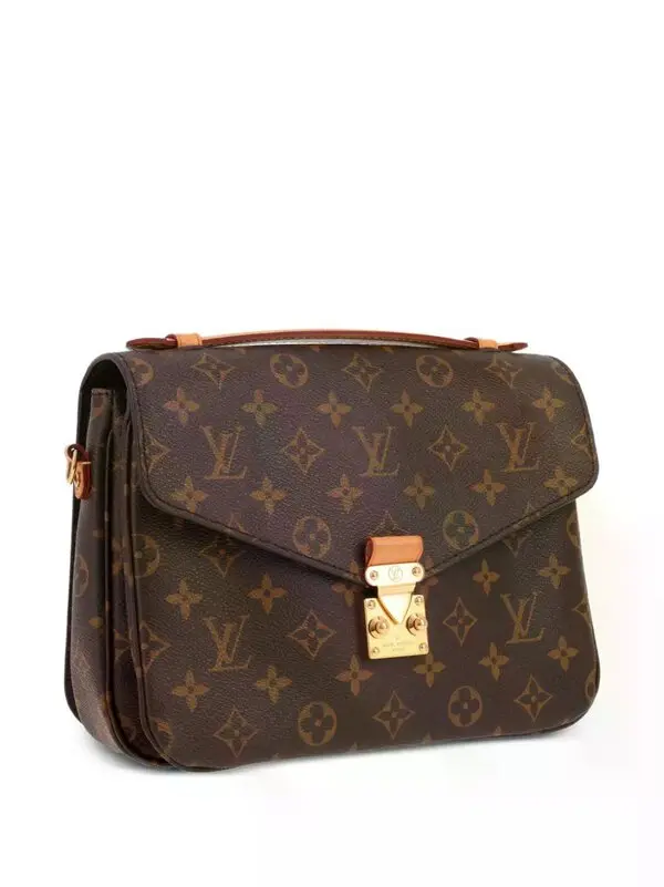 LOUIS VUITTON Monogram Pochette Metis Handbag - Brown