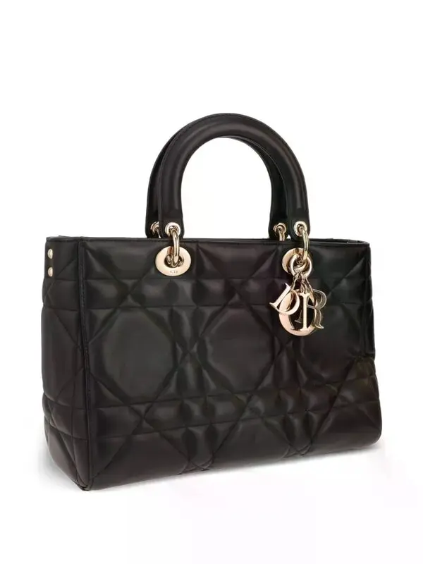Dior Lady D-sire Two-way Handbag - Black