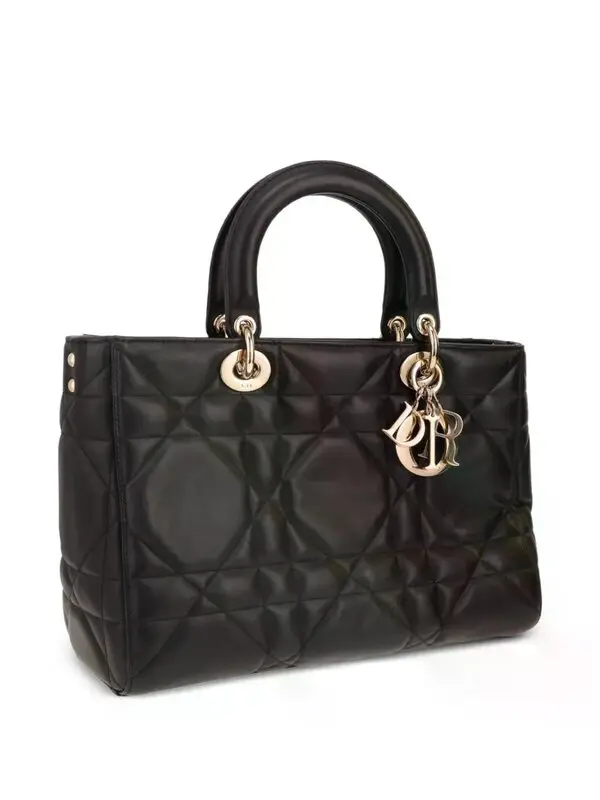 Dior Lady D-sire Two-way Handbag - Black