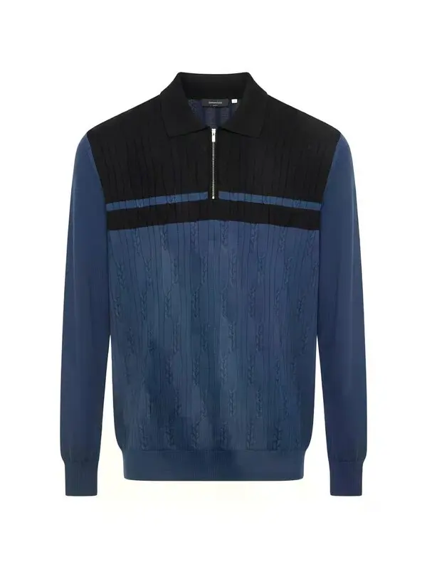 TOMBOLINI Cable-knit Quarter-zip Sweater