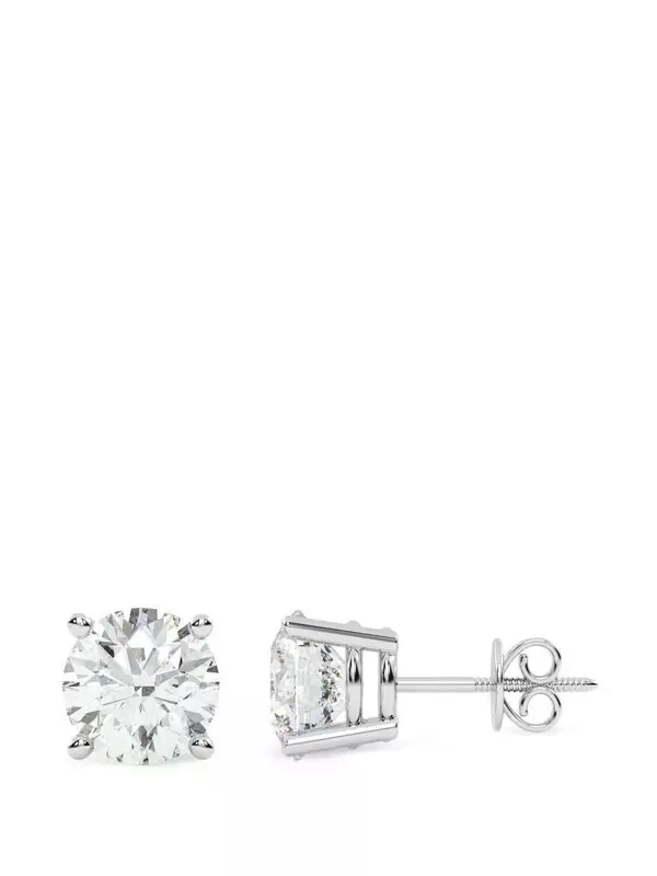 Diamond Essentials 14k White Gold 5 Carat Diamond Stud Earrings