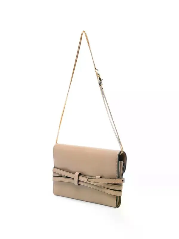 Moschino Buckled-strap Chain-link Wallet