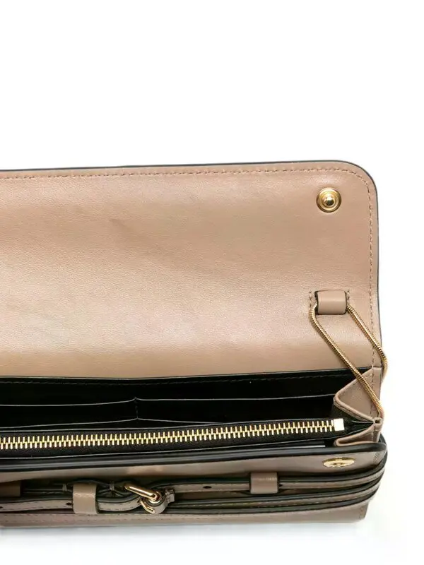 Moschino Buckled-strap Chain-link Wallet