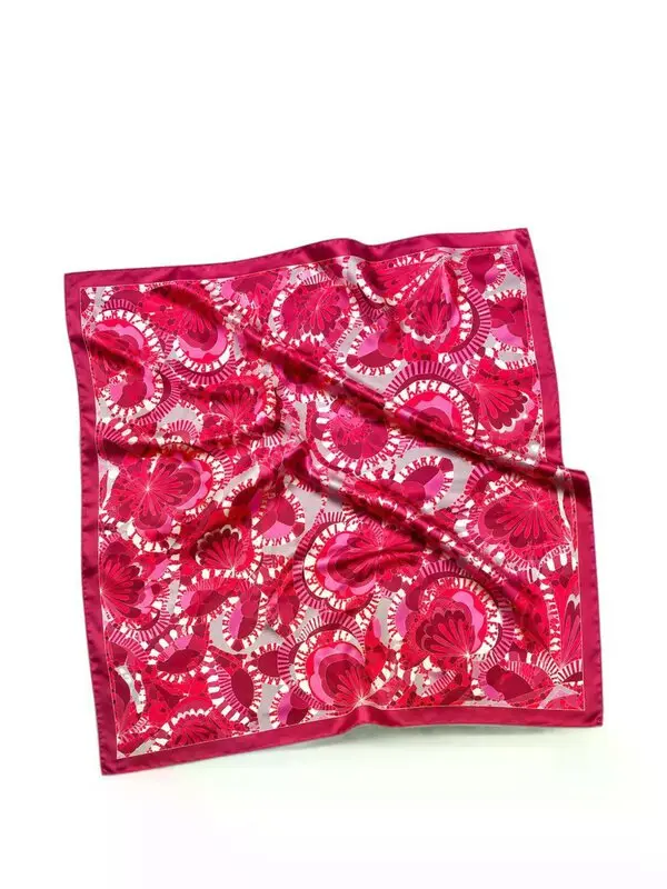 LANCEL Graphic-print Silk Scarf