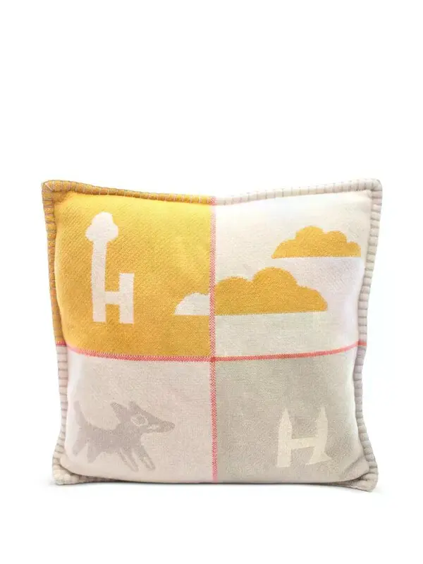 Hermès Avalon Epope Cushion - Yellow