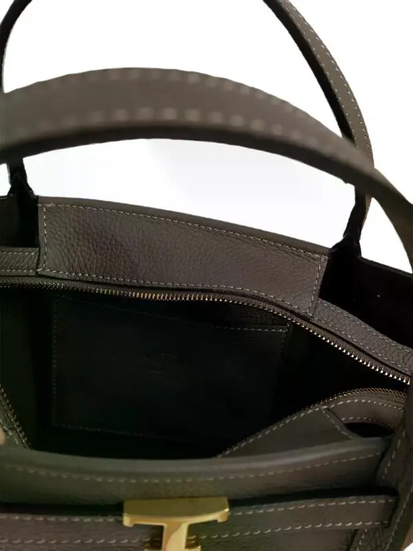 TOD'S Mini T Signature Shopping Tote Bag - Grey