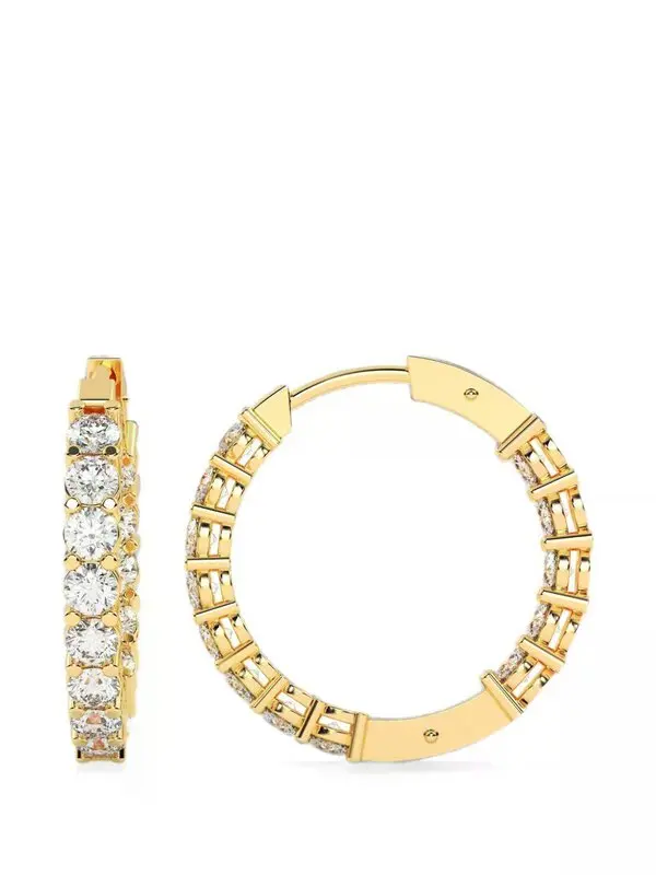 Diamond Essentials Lab-grown Diamond Hoop Earrings