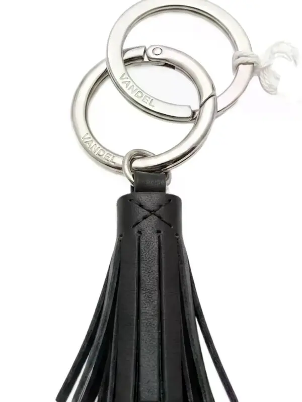 LANCEL Leather Tassel Keyring