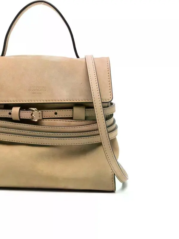 Moschino Small Tie Me Tote Bag - Neutrals